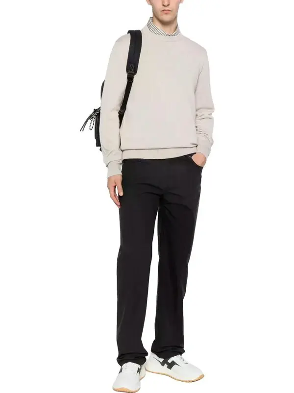 Emporio Armani Logo Plaque Trousers - Blue