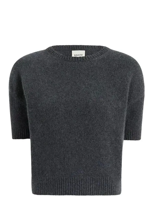 Khaite Golden Cashmere Sweater - Grey