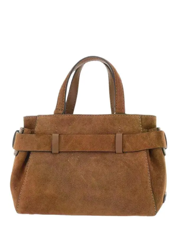 GIANNI CHIARINI Miranda Suede Tote Bag - Brown