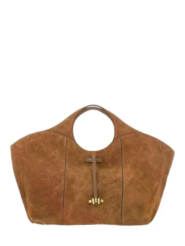GIANNI CHIARINI Infinity Suede Tote Bag - Brown