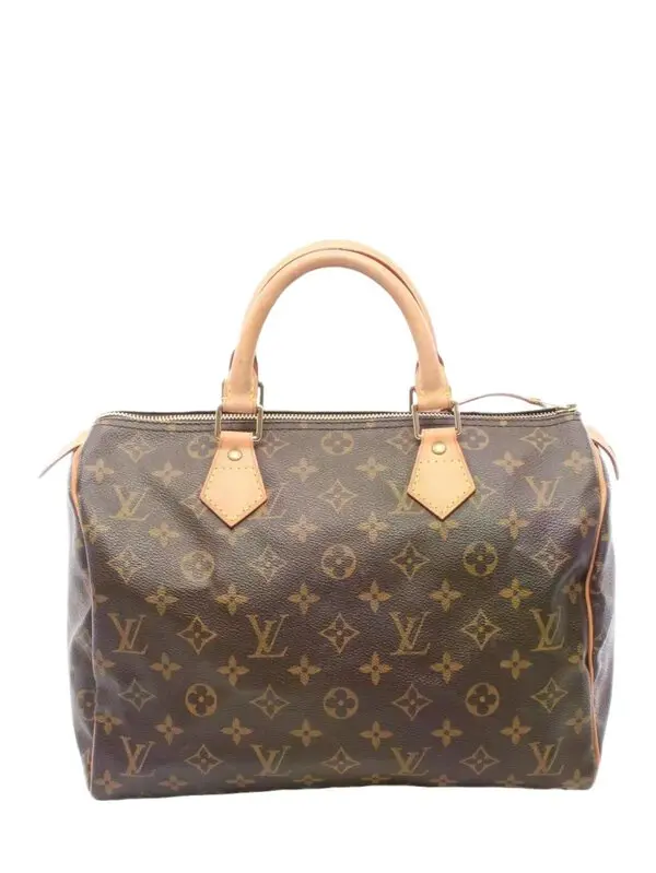 LOUIS VUITTON 2003 Monogram Speedy Shoulder Bag - Brown