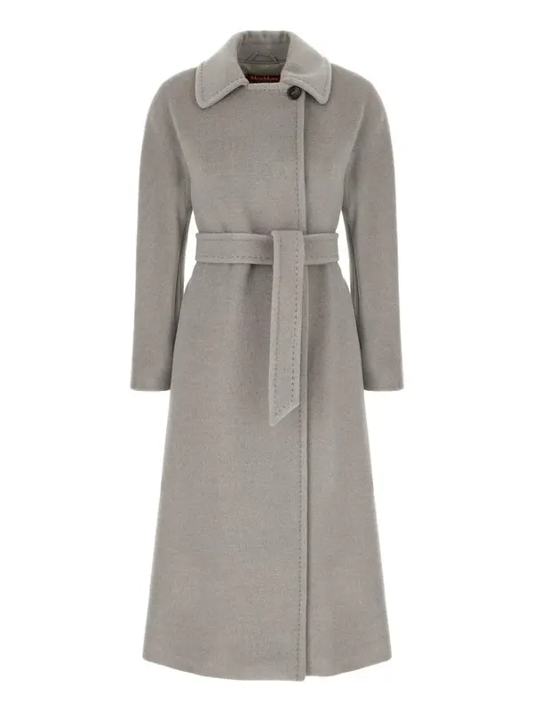 Max Mara Belted Long Coat - Multicolor