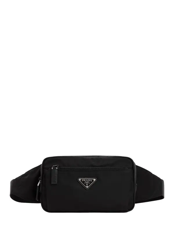 Prada Re-nylon And Saffiano Belt Bag - Black