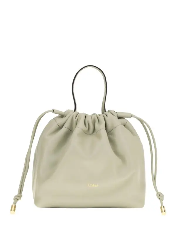 Chloé Icons Leather Chain Shoulder Bag - Gray