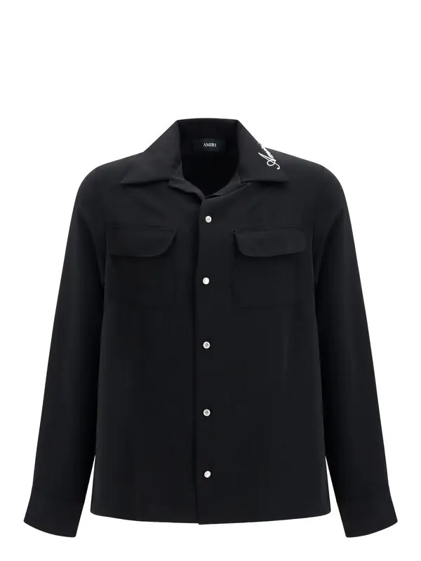 Amiri Rounded Pocket Shirt - Black