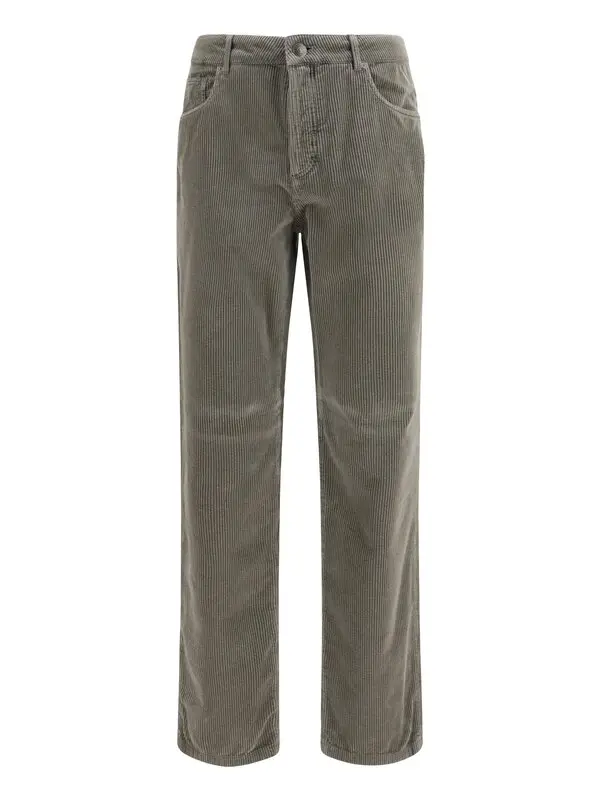 Brunello Cucinelli Corduroy Tailored Pants - Green