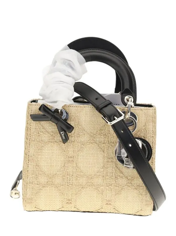Dior Embroidered Fabric Tote - Multicolor