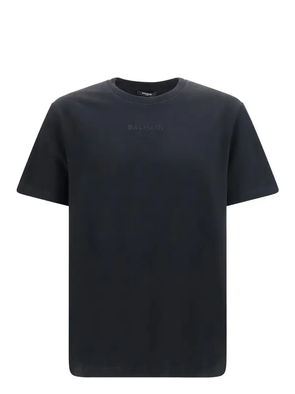 Balmain Embroidered Logo T-shirt - Black