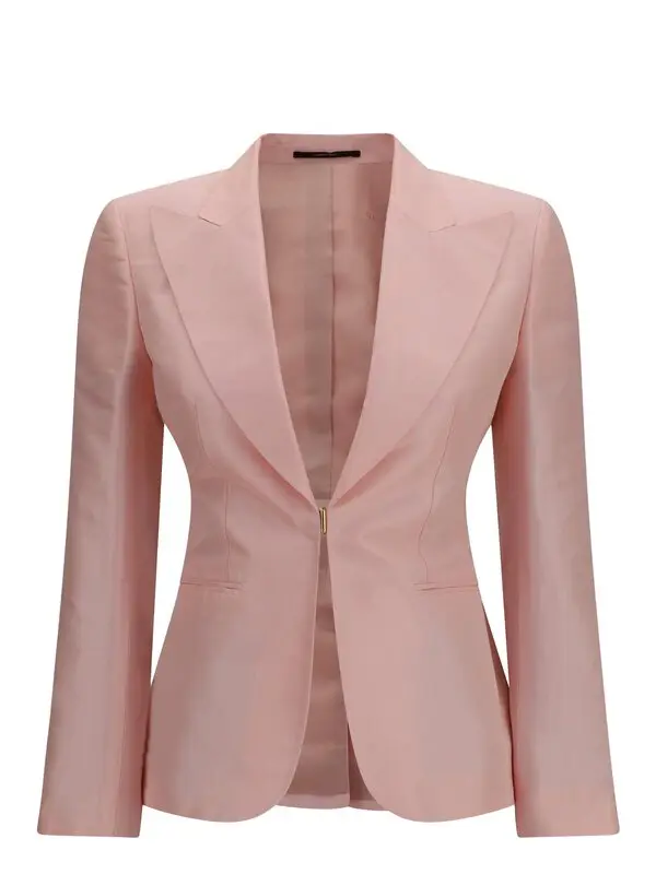 Gucci Silk Faille Jacket - Pink