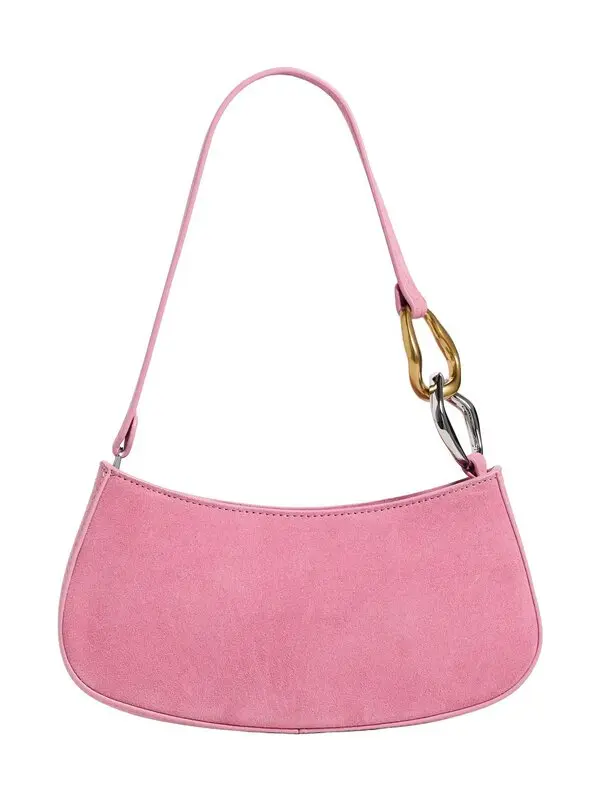 Staud Ollie Bag In Suede - Orchid