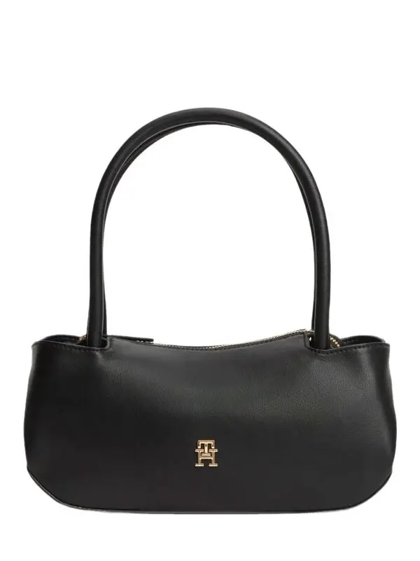 Tommy Hilfiger Logo-plaque Shoulder Bag - Black
