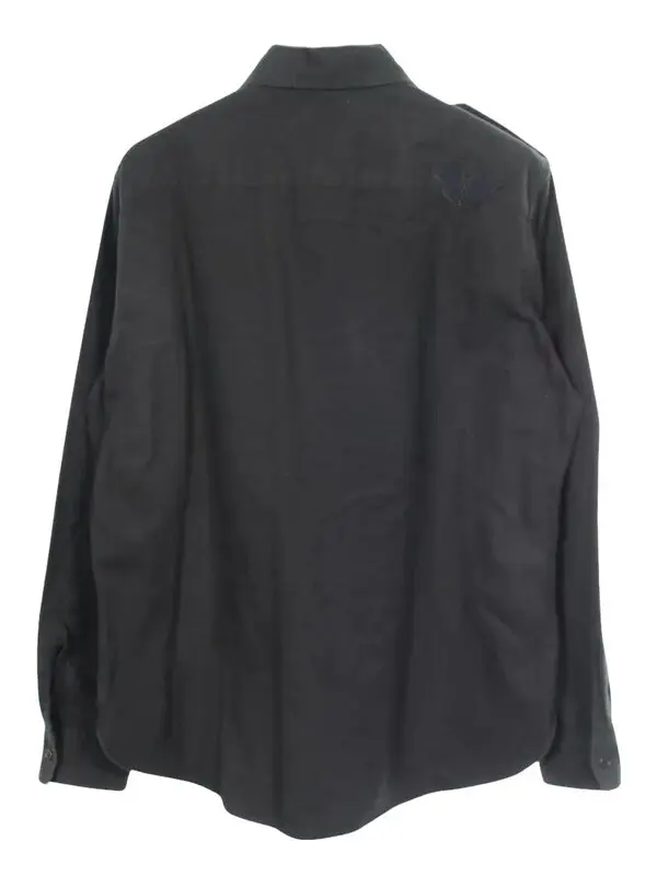 Saint Laurent 2000s Military-style Long-sleeve Shirt - Black