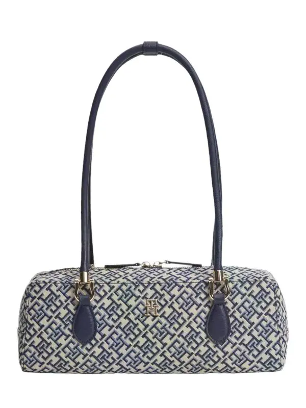 Tommy Hilfiger Monogram Pattern Shoulder Bag - Blue