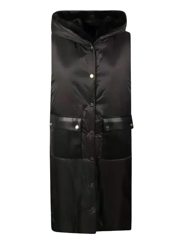 Max Mara Hooded Quilted Gilet - Black