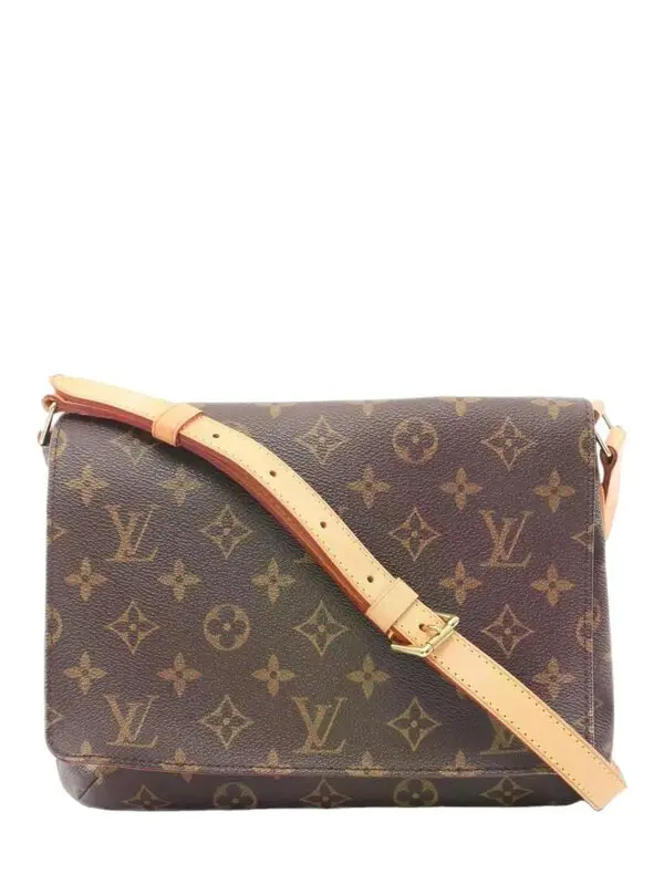 LOUIS VUITTON Monogram Musette Tango Shoulder Bag - Brown