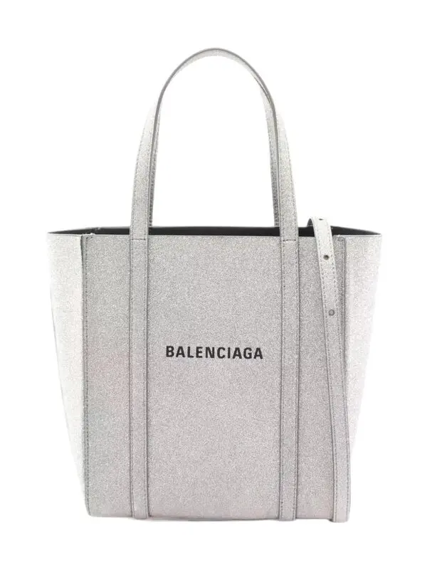 Balenciaga 2000s Everyday Leather Tote Bag - Silver