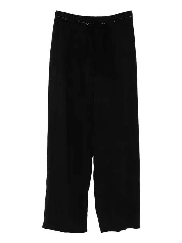 GIOVANNI CAVAGNA Drawstring Track Pants - Black