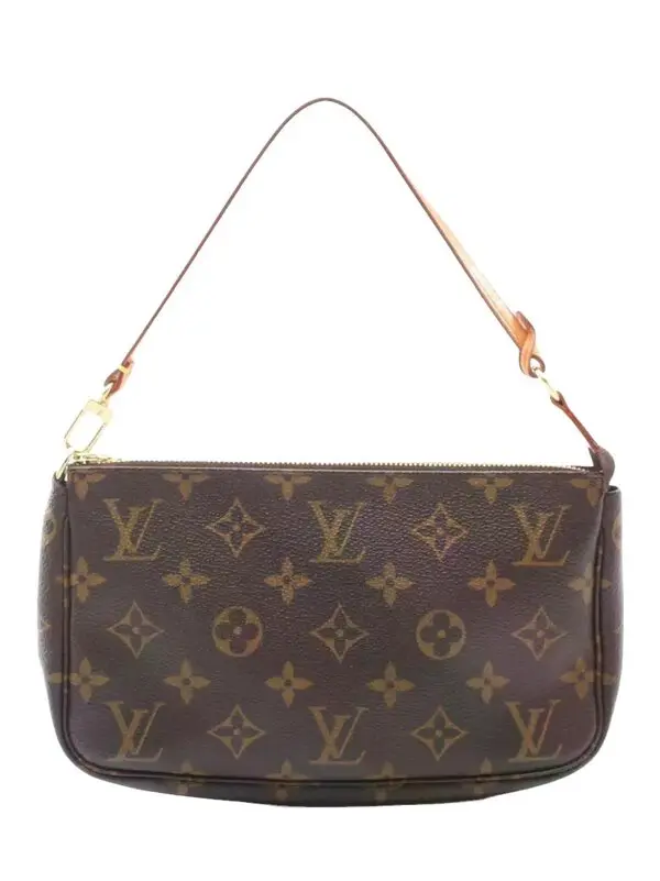 LOUIS VUITTON Monogram Pochette Accessoires Handbag - Brown