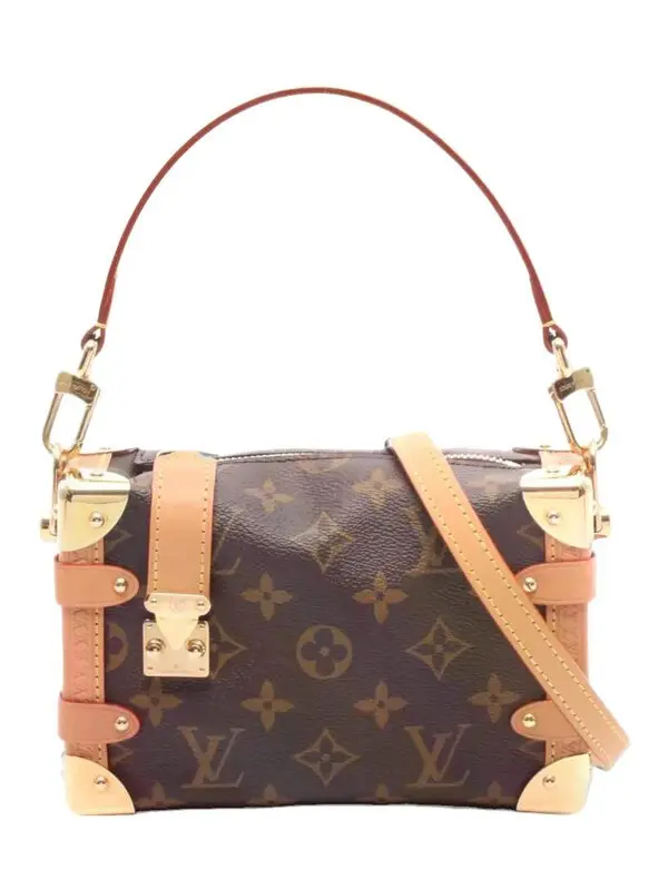 LOUIS VUITTON Monogram Side Trunk Handbag - Brown