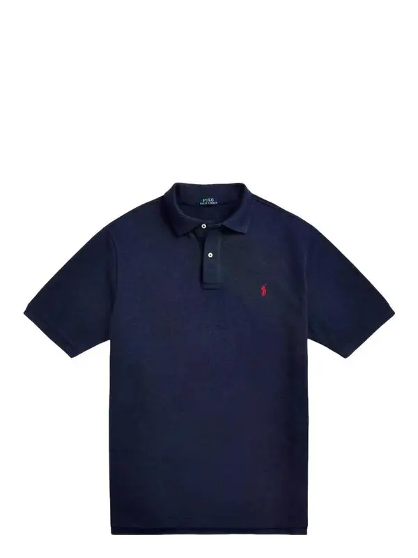 Polo Ralph Lauren Ribbed Pony Cotton Shirt - Blue
