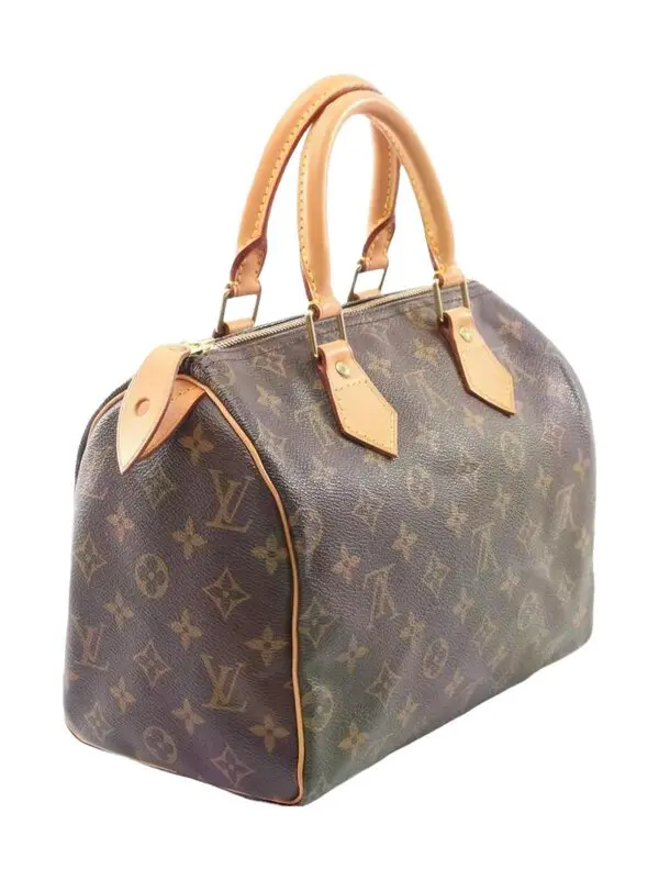 LOUIS VUITTON Monogram Speedy 25 Handbag - Brown