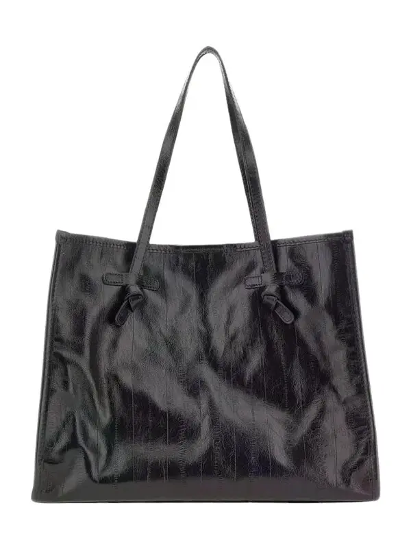 MARCELLA CLUB Glossy Shoulder Bag - Black