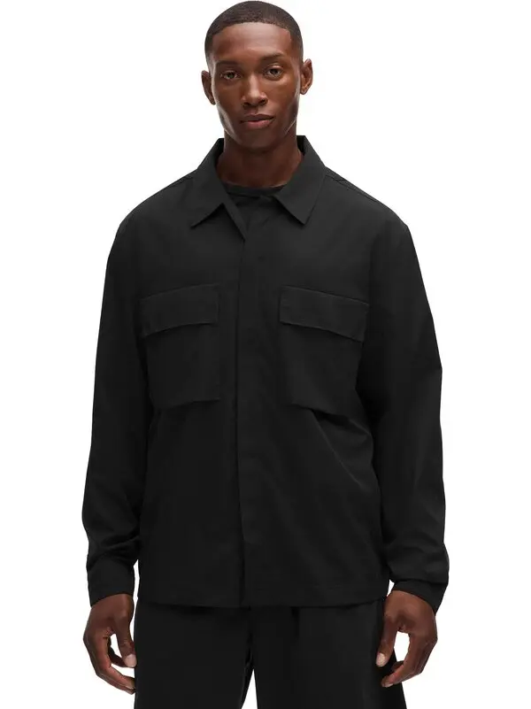 Lululemon Unshaken Long-sleeve Collared Shirt - Black