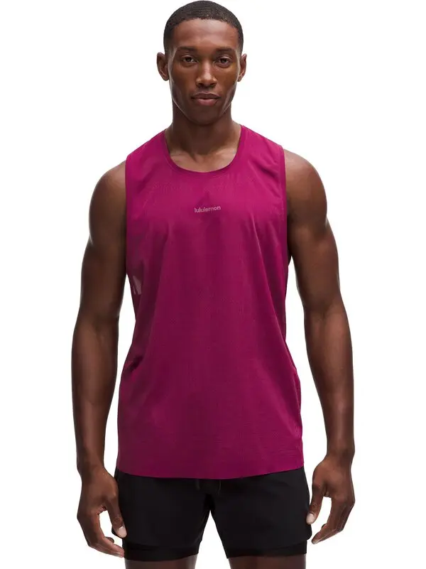 Lululemon Fast And Free Singlet Performance Knit, Quick-drying - Raspberry Rave