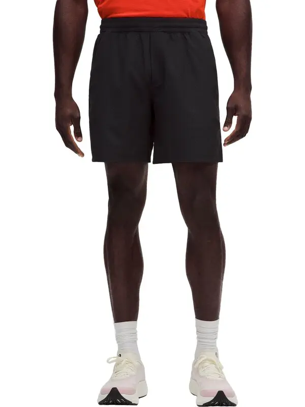 Lululemon Pace Breaker Linerless Short 7" With Micro Perforations - Black/cherry Ember