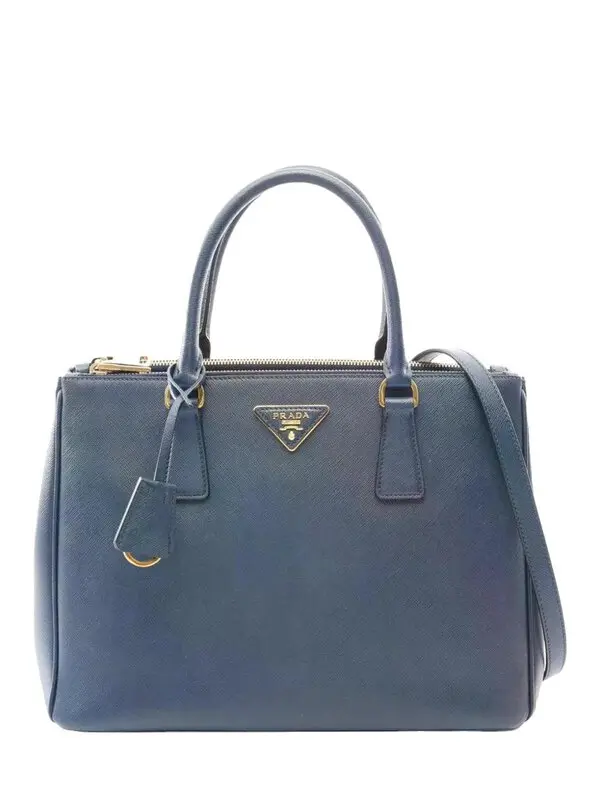 Prada Galleria Saffiano Leather Tote Bag - Blue