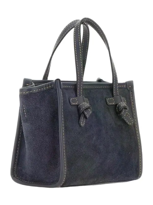 GIANNI CHIARINI Small Miss Marcella Suede Tote Bag - Blue