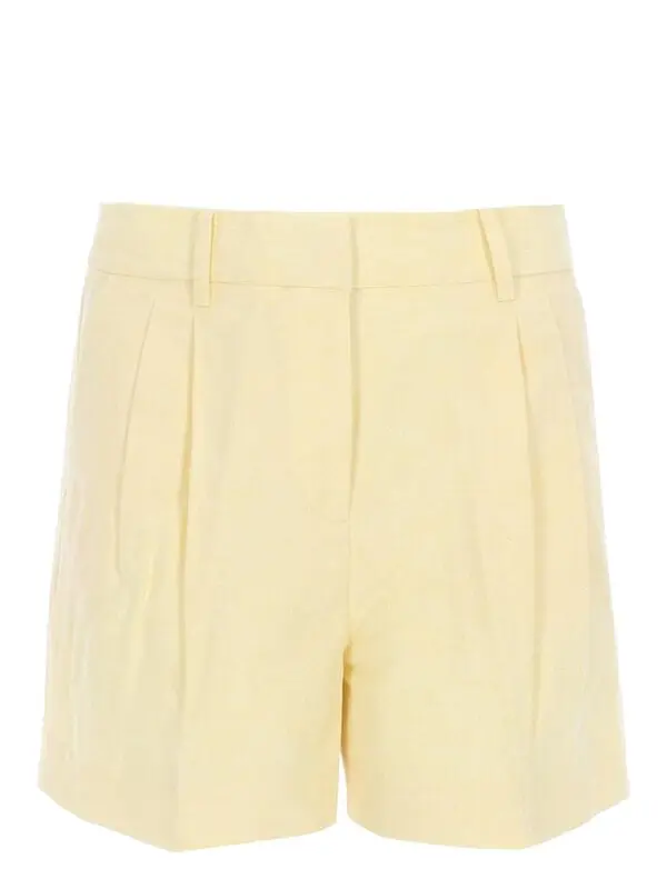 Michael Kors Linen Blend Shorts - Yellow