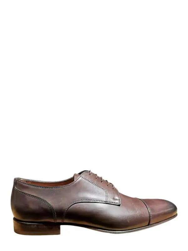 FLECS Cap-toe Lace-up Shoes - Brown