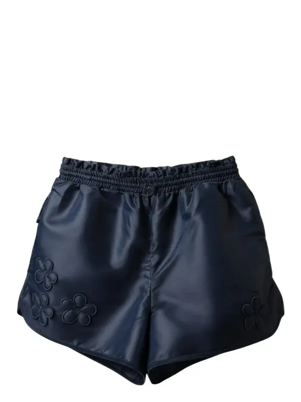 Cecilie Bahnsen Floral Embellished Shorts - Black