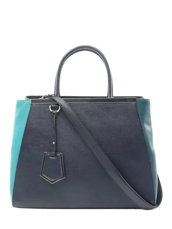 Fendi 2jours Leather Handbag - Blue