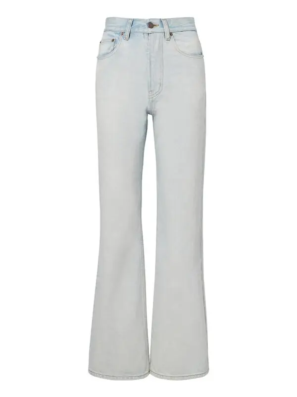 Chloé Faded Wide-leg Jeans - Blue