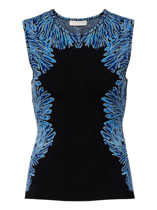 Ulla Johnson Aylin Knitted Jacquard Tank Top - Blue