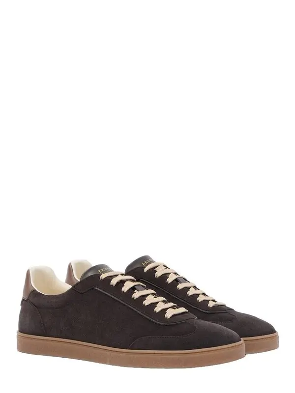 Brunello Cucinelli Leather-trimmed Suede Sneakers - Brown