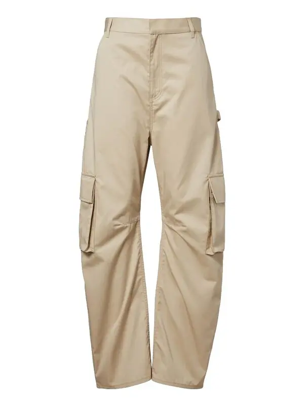 Balenciaga Cotton Cargo Pants - Beige