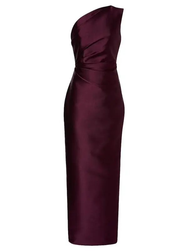 Solace London Kira Draped Gown - Purple
