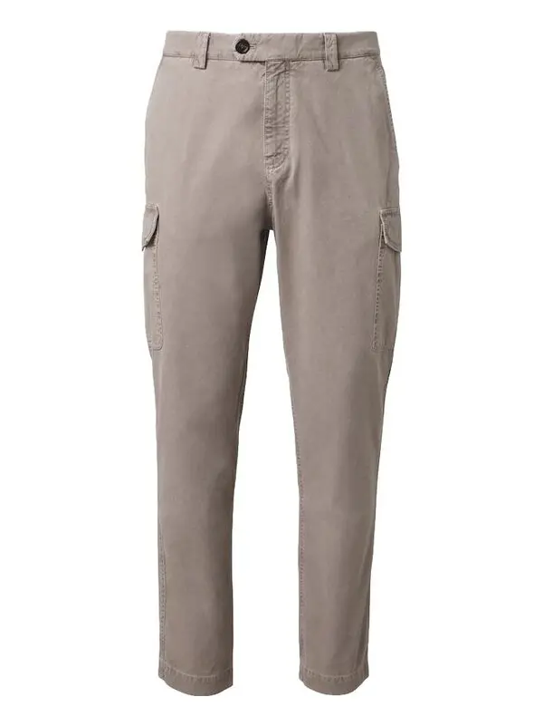 Brunello Cucinelli Cotton Cargo Pants - Grey