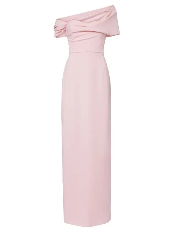 Carolina Herrera Sofia Crepe Bustier Gown - Pink