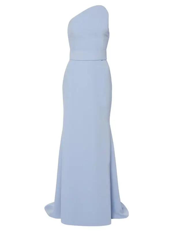 Solace London Seraphina One-shoulder Gown - Blue