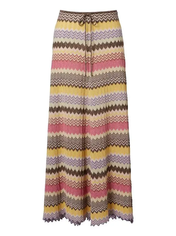 Faithfull The Brand Lame Maxi Skirt - Multicoloured
