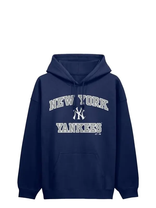 LOGO ATHLETIC New York Yankees Heart & Soul Hoodie - Navy