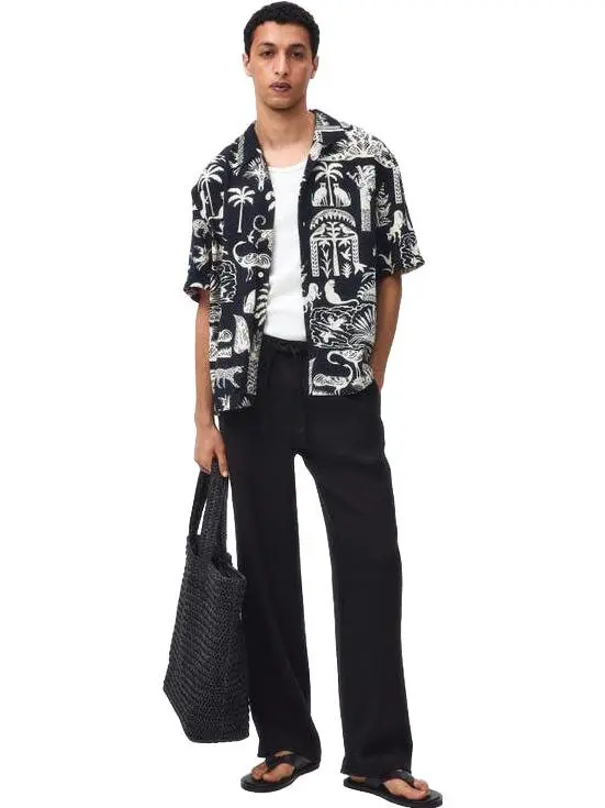 H&m Relaxed Fit Trousers - Black