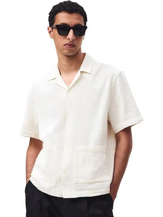 H&M Regular-fit Resort Shirt - Cream