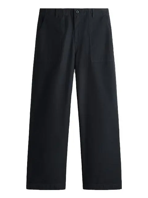 H&m Relaxed Fit Twill Trousers - Black