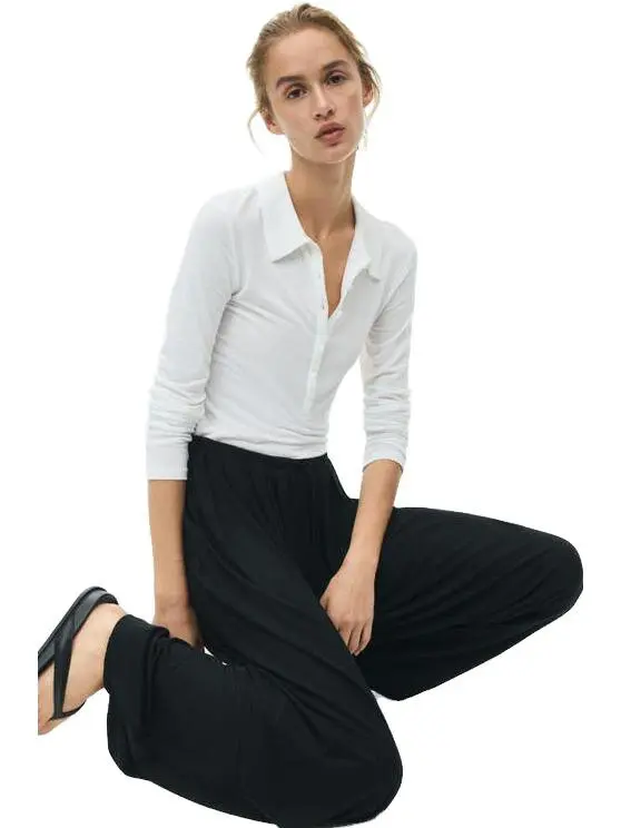 H&m Balloon Drawstring Trousers - Black