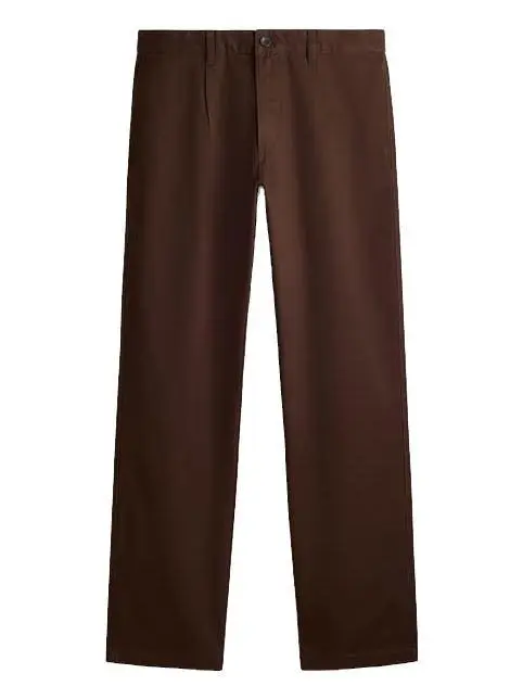H&m Relaxed Fit Cotton Twill Chinos - Brown
